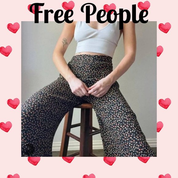 Free People | Pants & Jumpsuits | Free People Easy Peasy Wide Leg ...